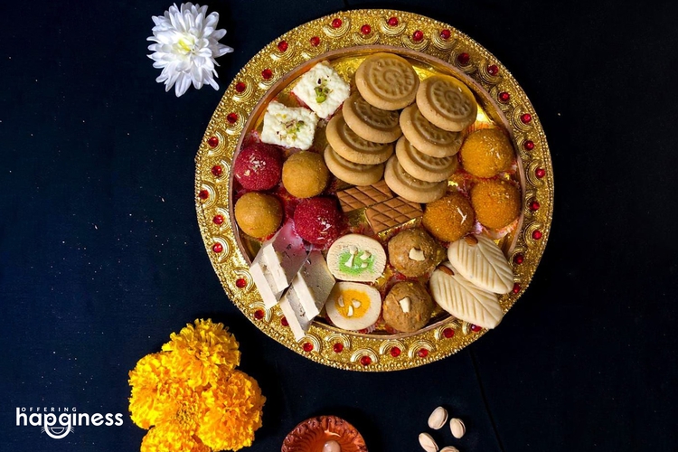 Bhai Tika Special Sweets Thali